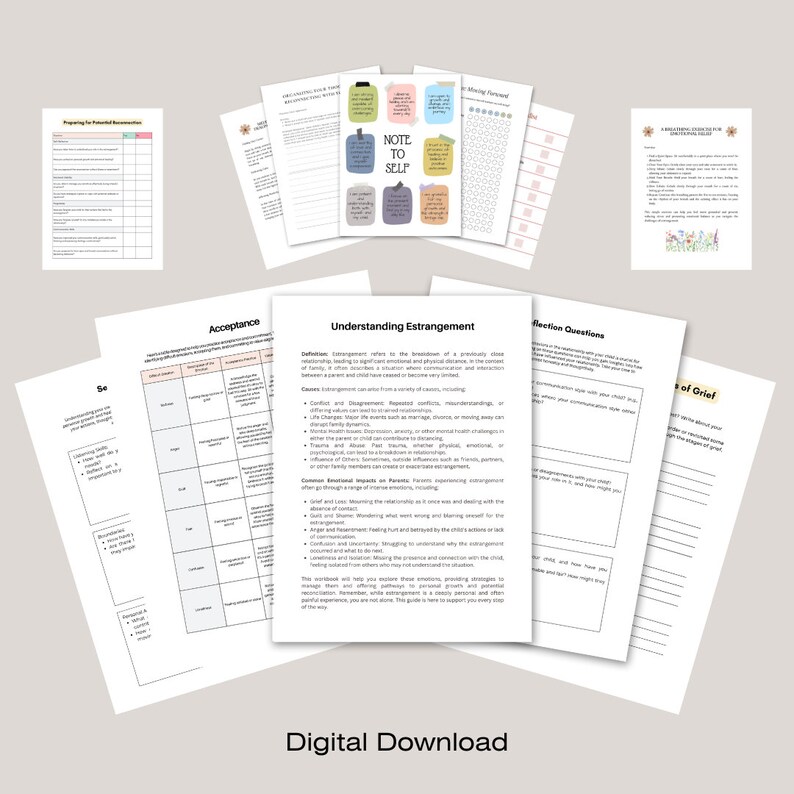 Estrangement Workbook: Healing Parent-child Relationships (PDF) - Etsy