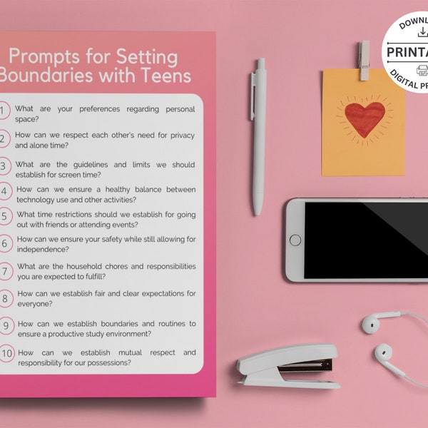 Boundaries for Teens - Etsy