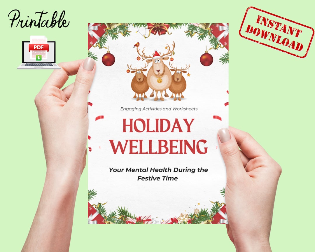 Holiday Wellbeing Worksheets, Mindful Christmas, Festive Self-care ...
