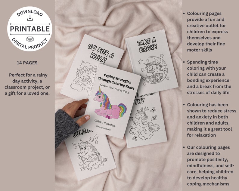 Colouring Pages | Kids Activity | Printable | Digital Product | Mental ...