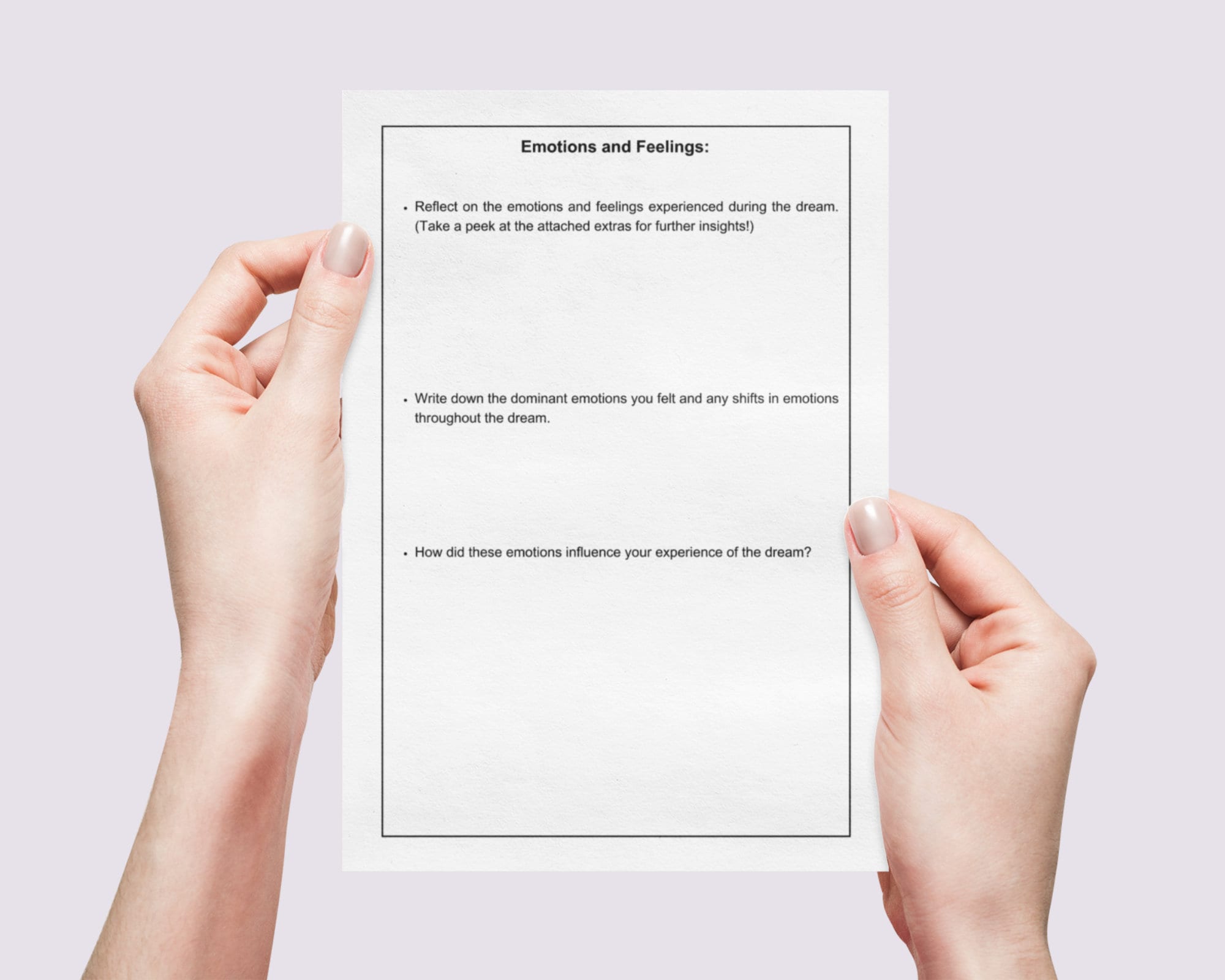 Dream Processing Worksheet CBT Worksheet Mental Health Printable Self ...