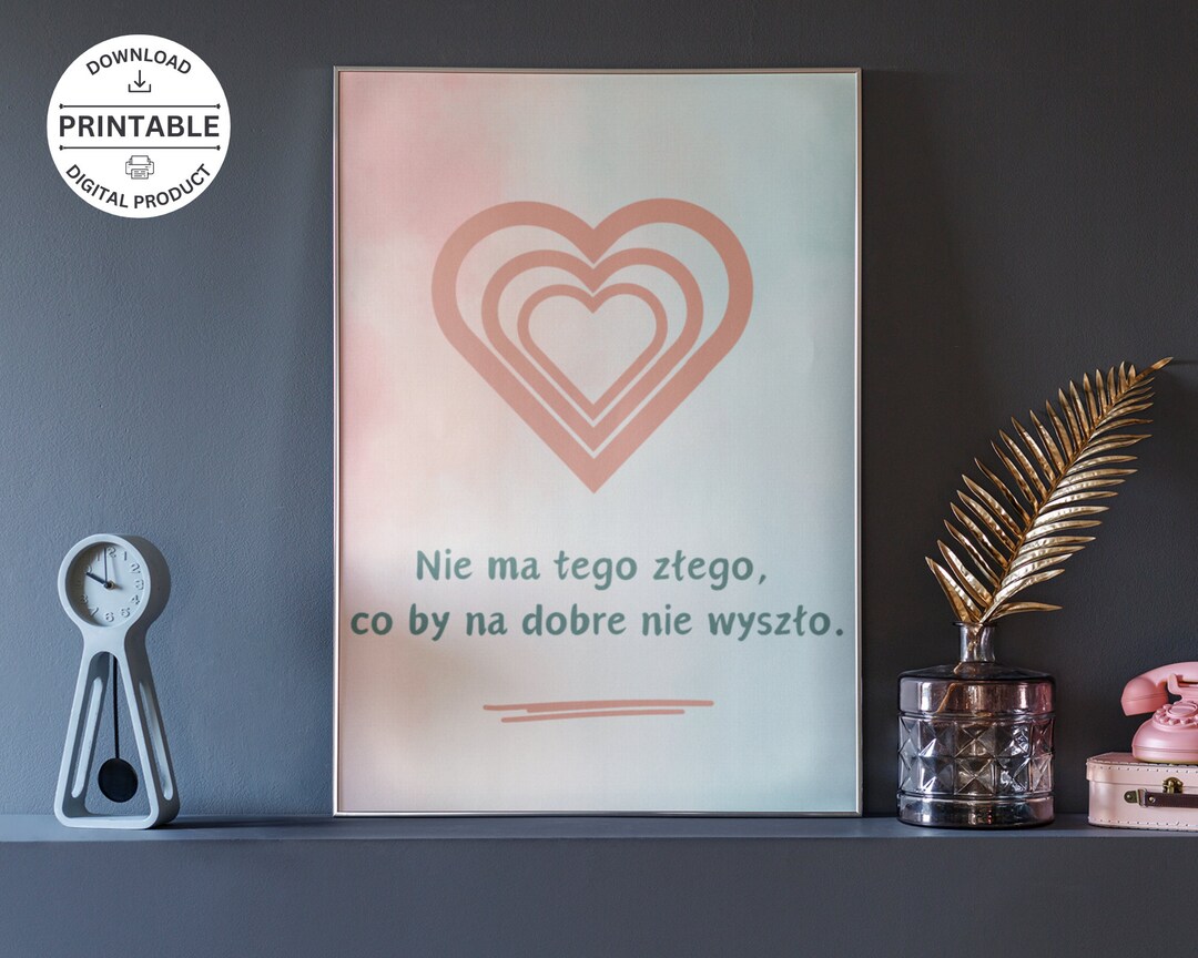 Polish Saying Poster, Popular Polish Quote Art, Polish Heritage Decor ...