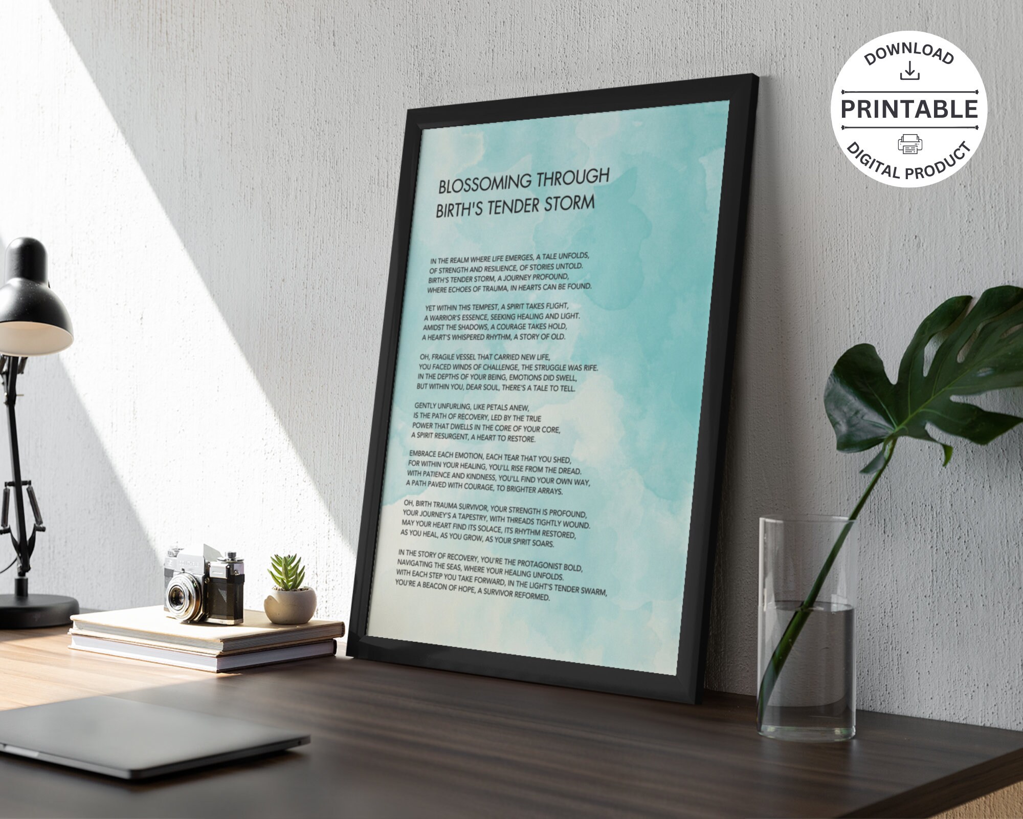 Birth Trauma Recovery Poem | Mental Health Poster | Printable Poem ...