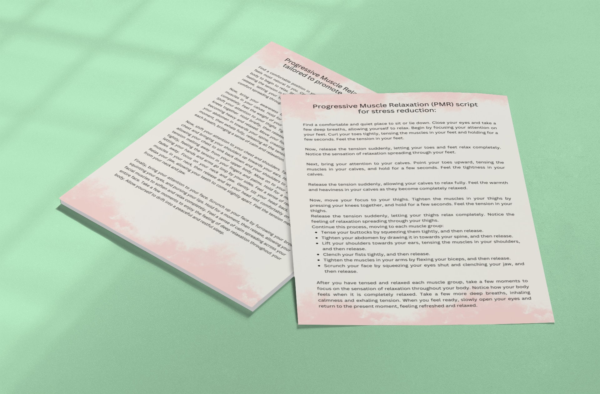 Progressive Muscle Relaxation PMR Script Collection, Ready-to-use ...