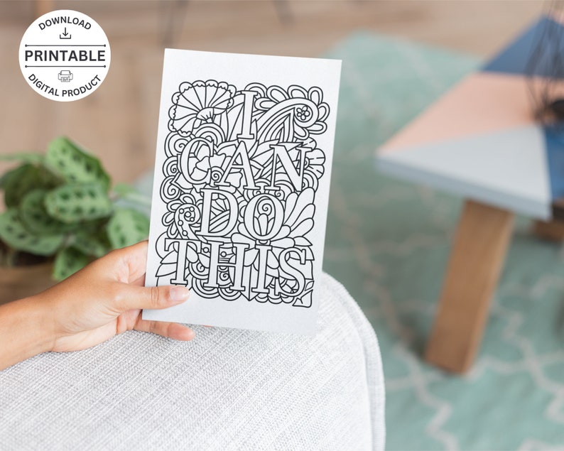 25 Colouring Pages Positive Affirmations Colouring Pages Stress Relief ...