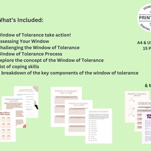 Window of Tolerance, Coping Skills, Emotional Resilience, Self-discovery, Mental Health Toolkit ...