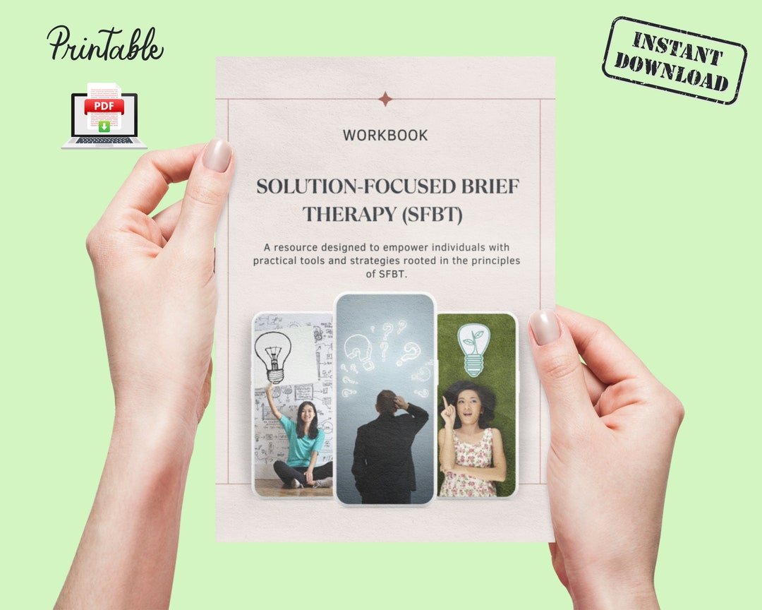 SFBT Workbook: Solution-focused Brief Therapy, Tools & Strategies (PDF ...