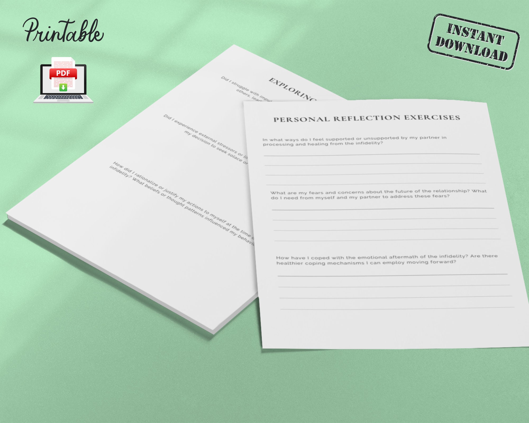 Healing After Infidelity Workbook: Couples Therapy Exercises (PDF) - Etsy