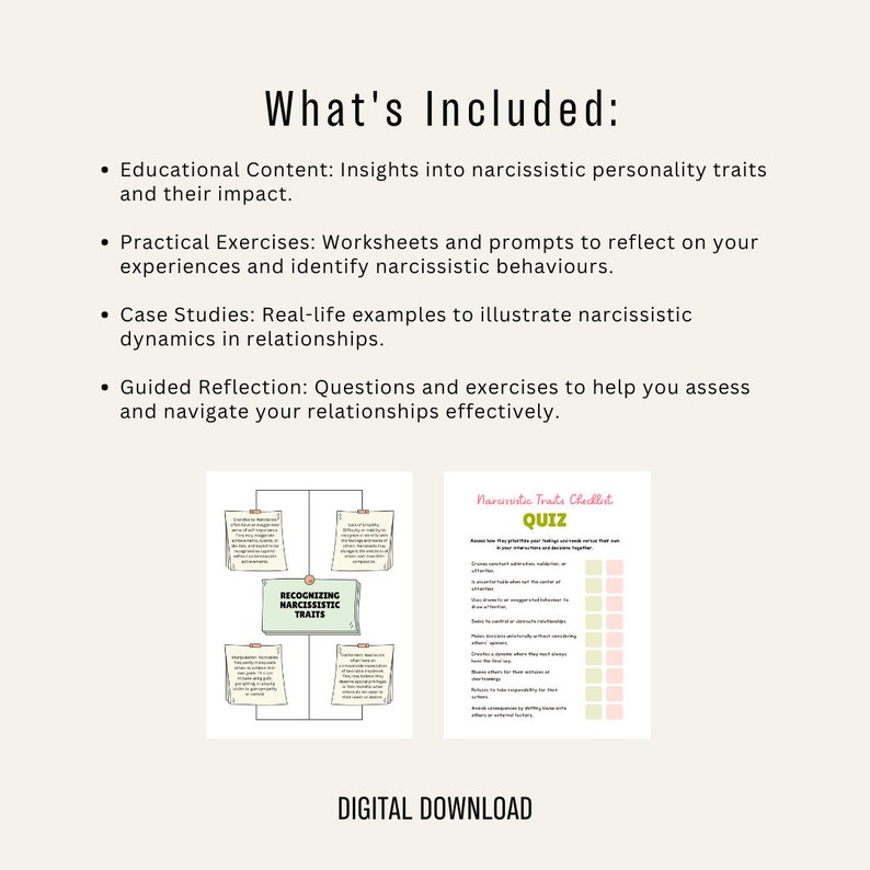 Spot the Narcissist Workbook, Narcissist Traits, Identify Narcissistic ...
