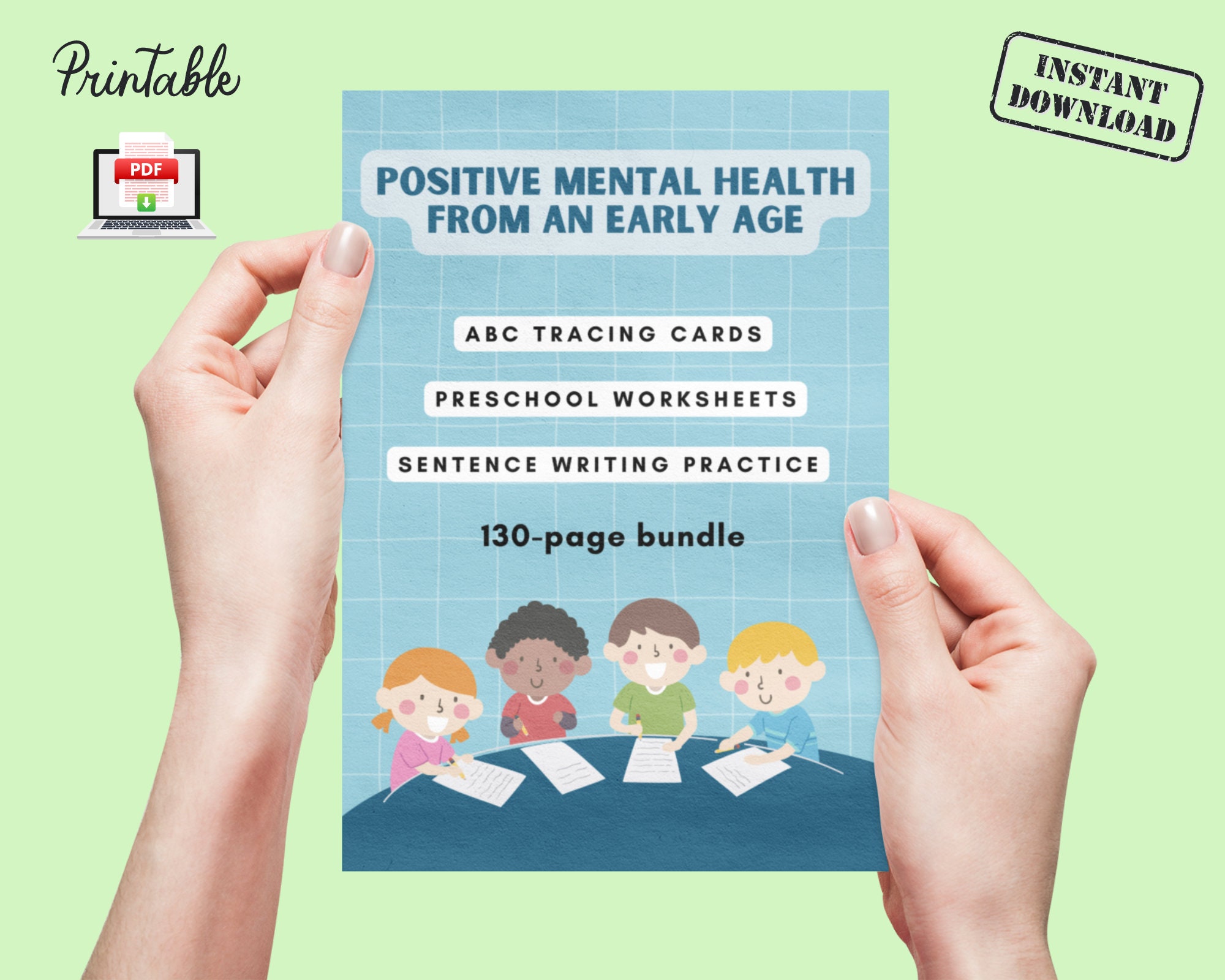 Handwriting, ABC Tracing Cards, Kindergarten Activities, Children's ...