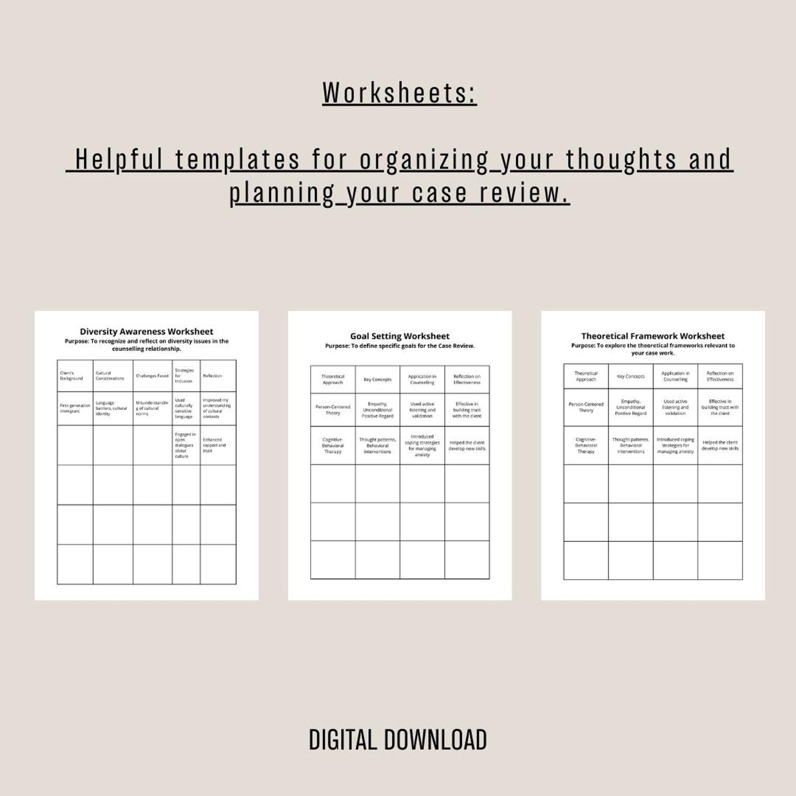 Therapeutic Counselling Case Review: Level 4 Diploma Example (PDF) - Etsy