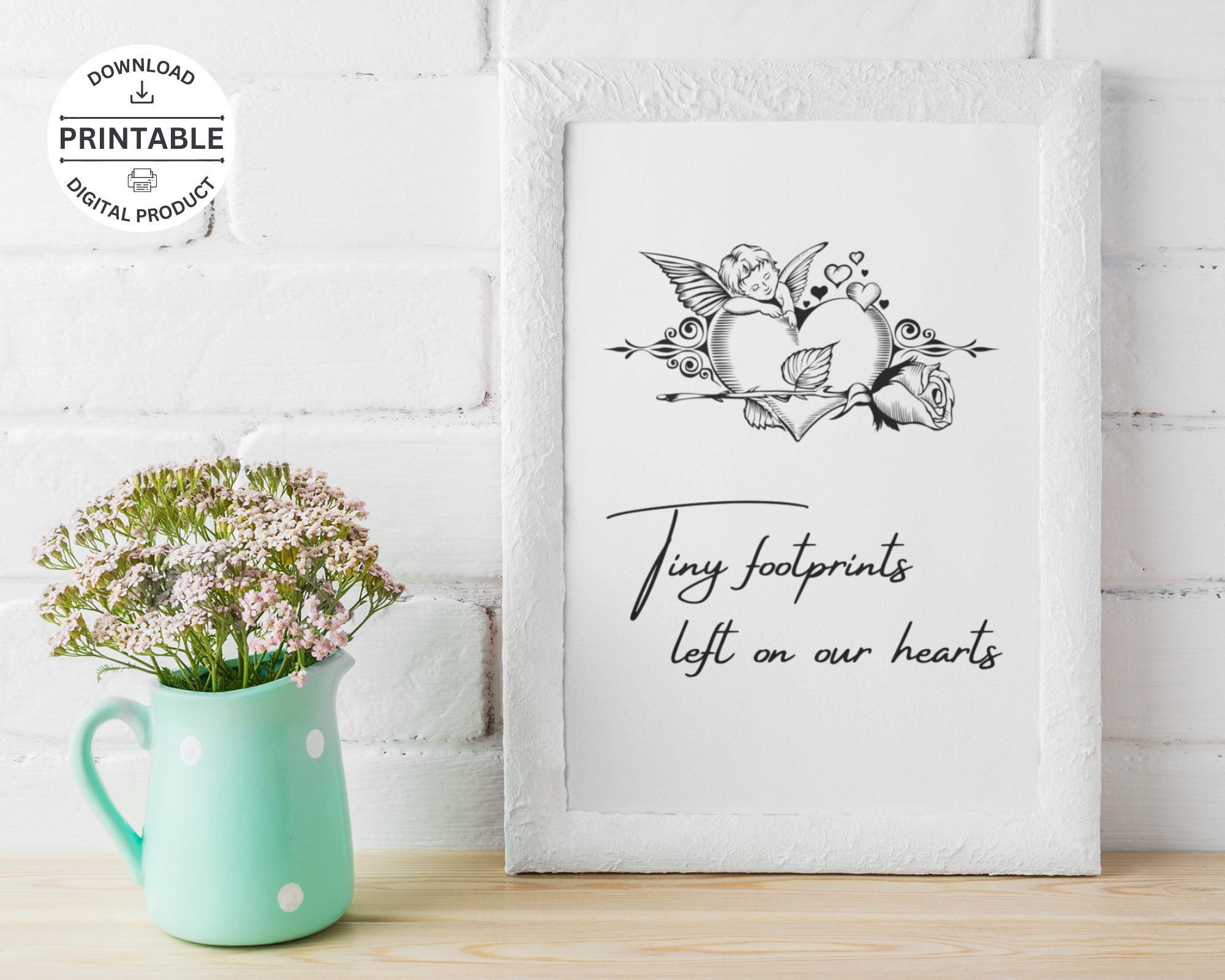 Miscarriage Memorial Printable Pregnancy Loss Baby Loss Never Forgotten ...