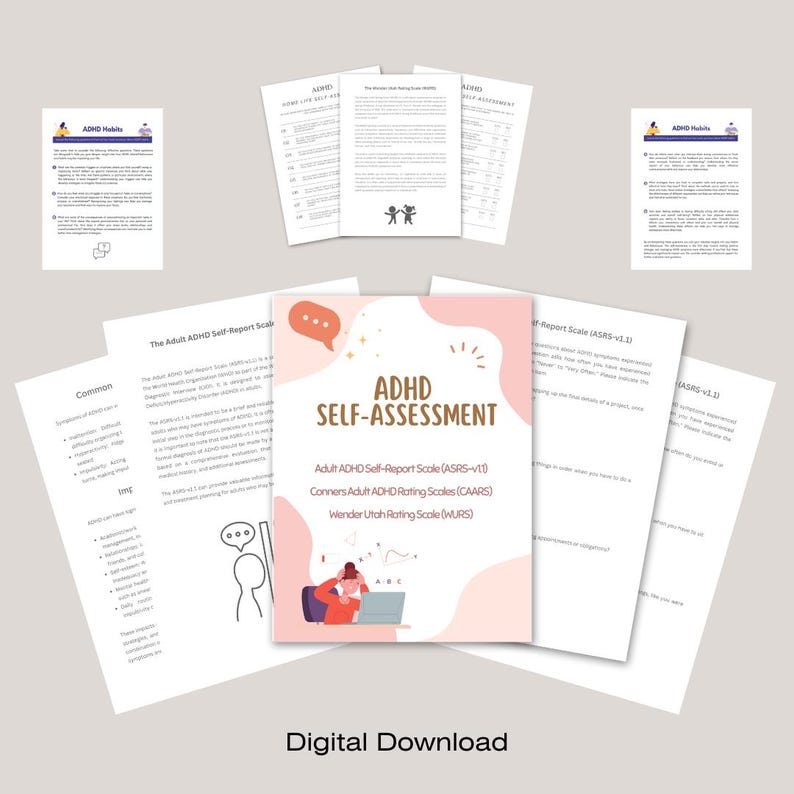 ADHD Self-assessment, Adult ADHD Self-report Scale, Conners Adult ADHD ...