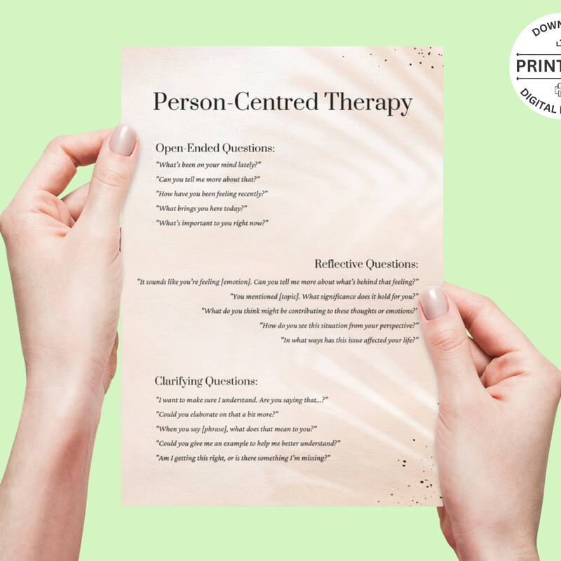 Person Centered Therapy - Etsy