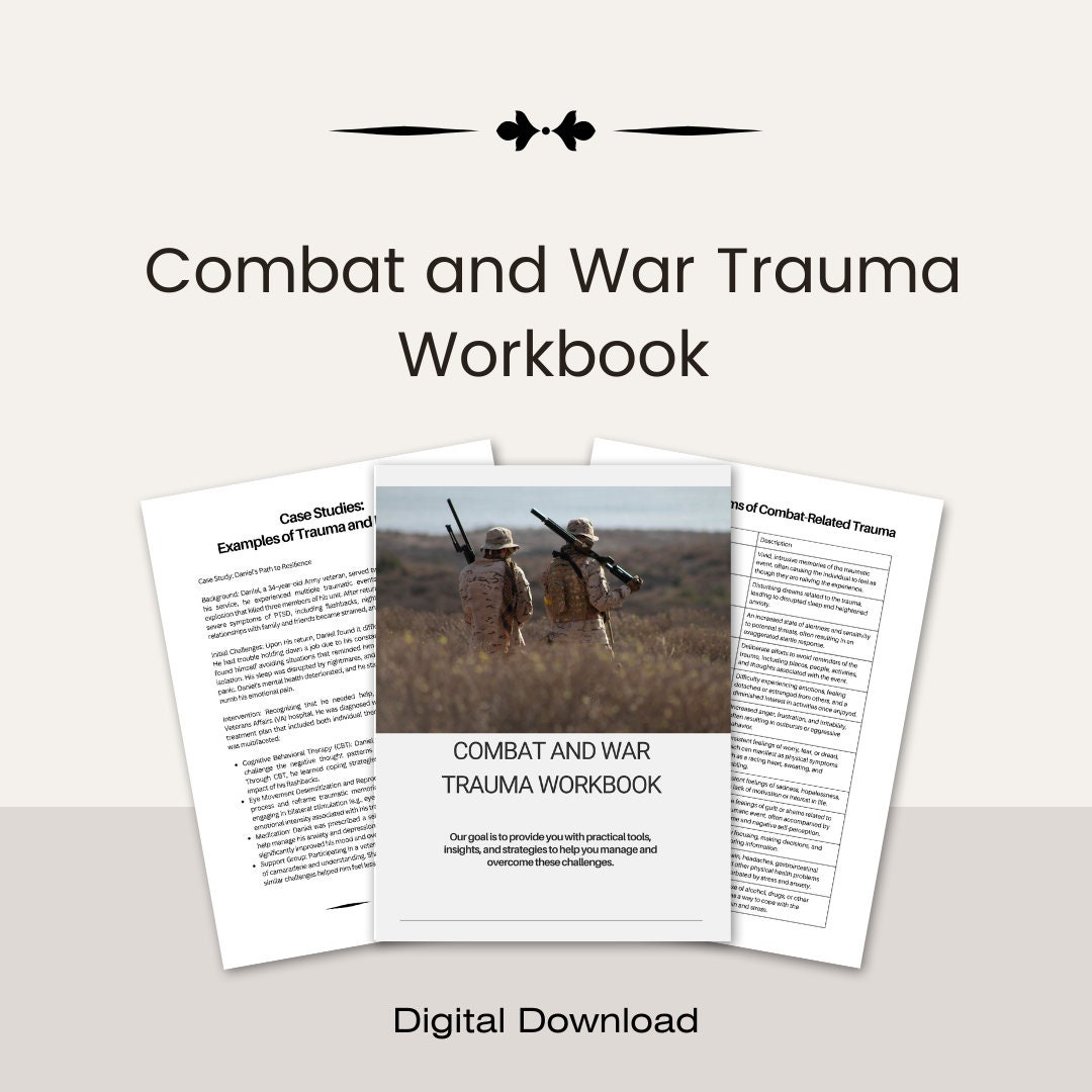 Combat Trauma Workbook: Veteran Mental Health (PDF) - Etsy
