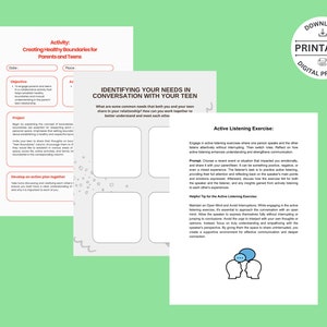 Parent-teen Communication Toolkit | Therapy Worksheets | Teenagers ...