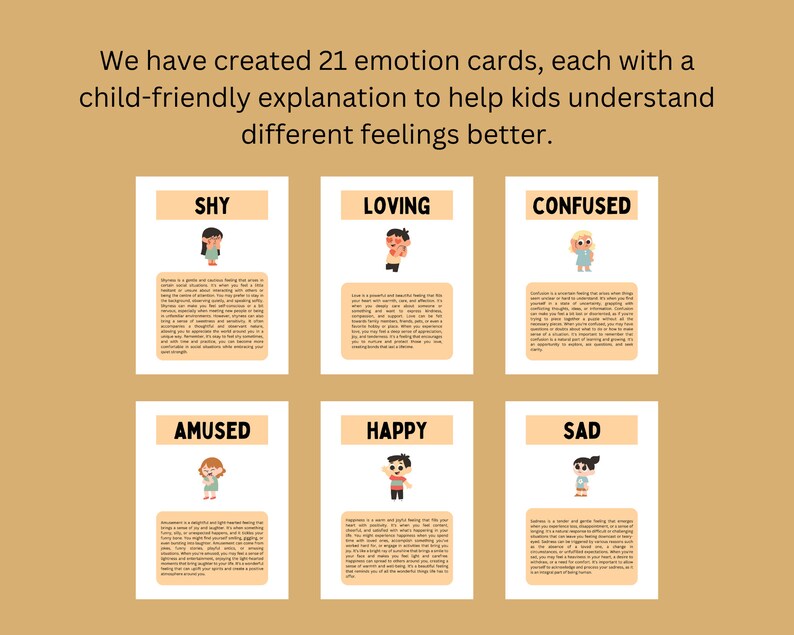 Understand and Express Your Emotions Worksheets and Flash Cards for ...