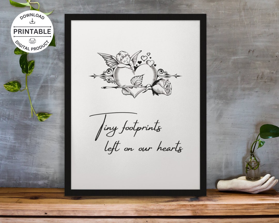 Miscarriage Memorial Printable | Pregnancy Loss | Baby Loss | Never ...