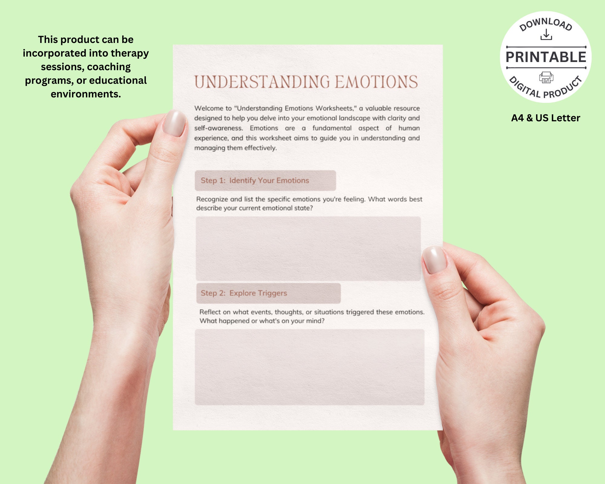 Understanding Emotions Worksheet Emotion Recognition - Etsy