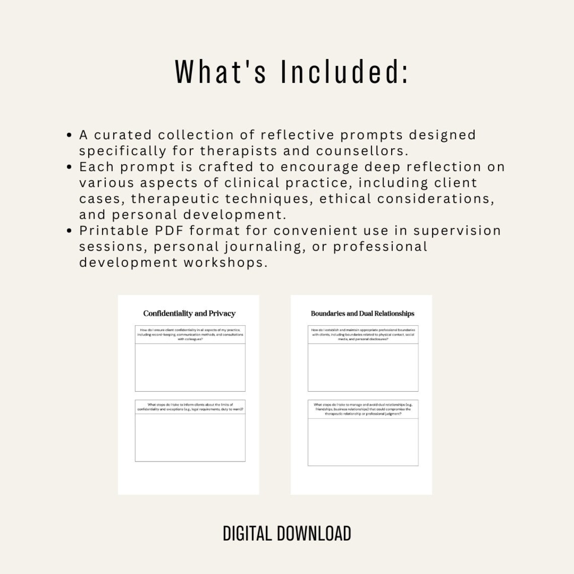 Supervision Reflections Enhancing Therapeutic Insight, Therapist Self ...
