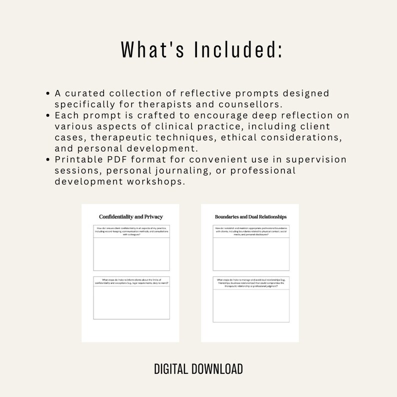 Supervision Reflections Enhancing Therapeutic Insight, Therapist Self ...