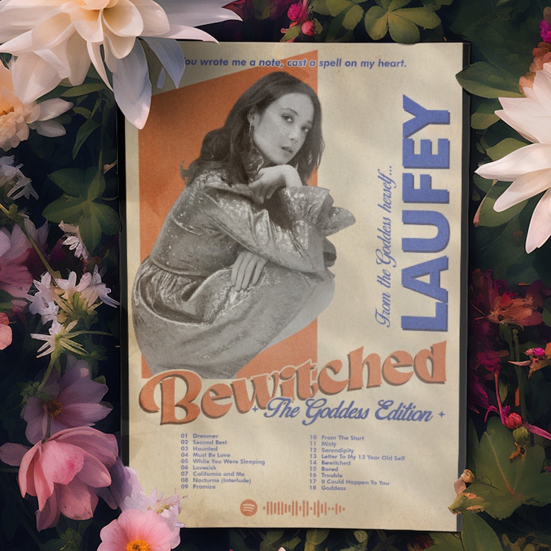 Laufey Bewitched the Goddess Edition Poster Wall Art Retro Vintage Poster - Etsy