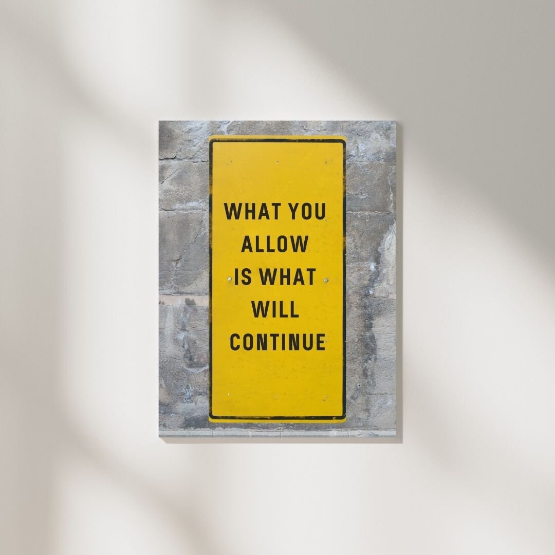 What You Allow Quote Printable - Etsy