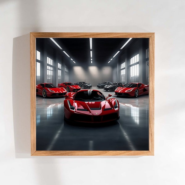 458 Ferrari Poster - Etsy