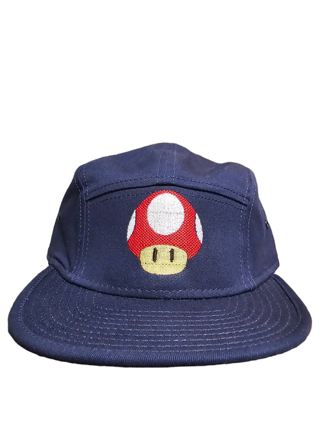 Mushroom Toad Head Mario Nintendo Hat 100% Cotton, Embroidered, Gamer ...