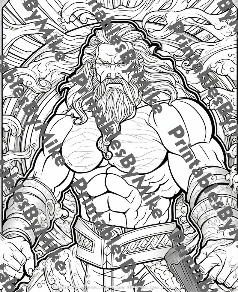 10 Greek God Coloring Pages. Instant Download - Etsy