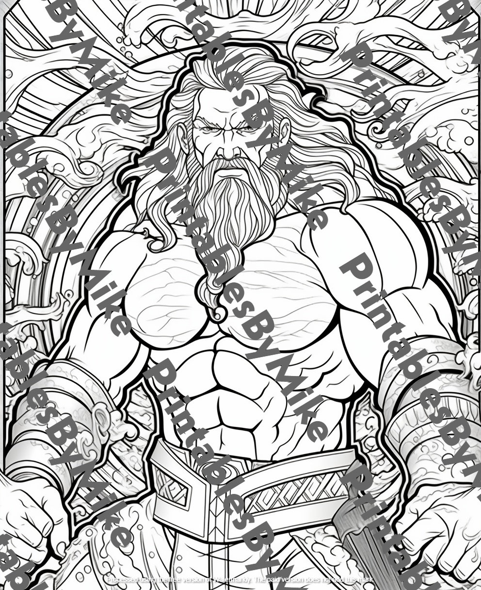 10 Greek God Coloring Pages. Instant Download - Etsy