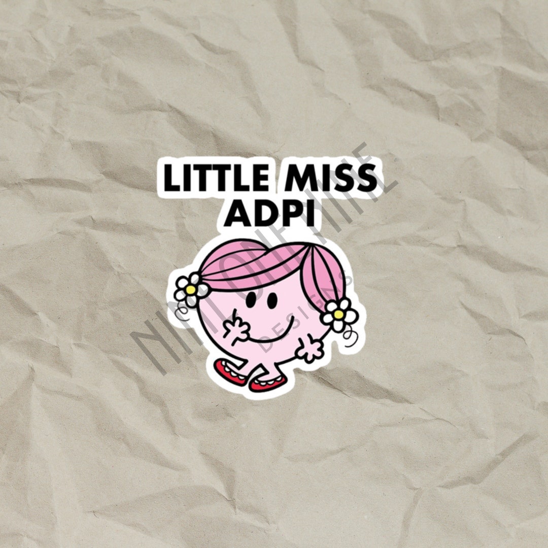 Little Miss Adpi Sticker Adpi Sorority Gifts Alpha Delta Pi Stickers ...