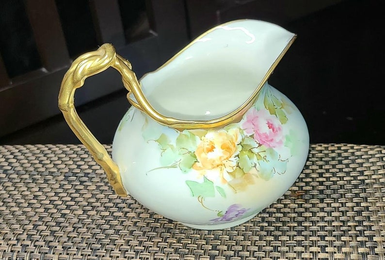 RARE! JPL French Limoges Hand-painted Sugar & Creamer Set - Etsy