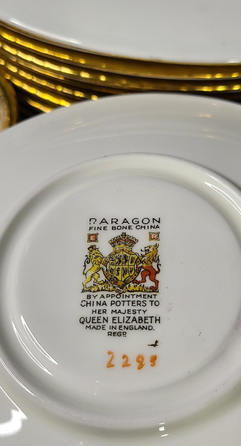62 (pc) Historic Paragon Fine Bone China Set Made in England - Etsy