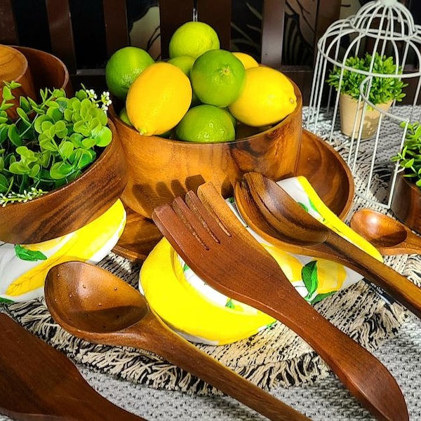 Wood Dinnerware - Etsy