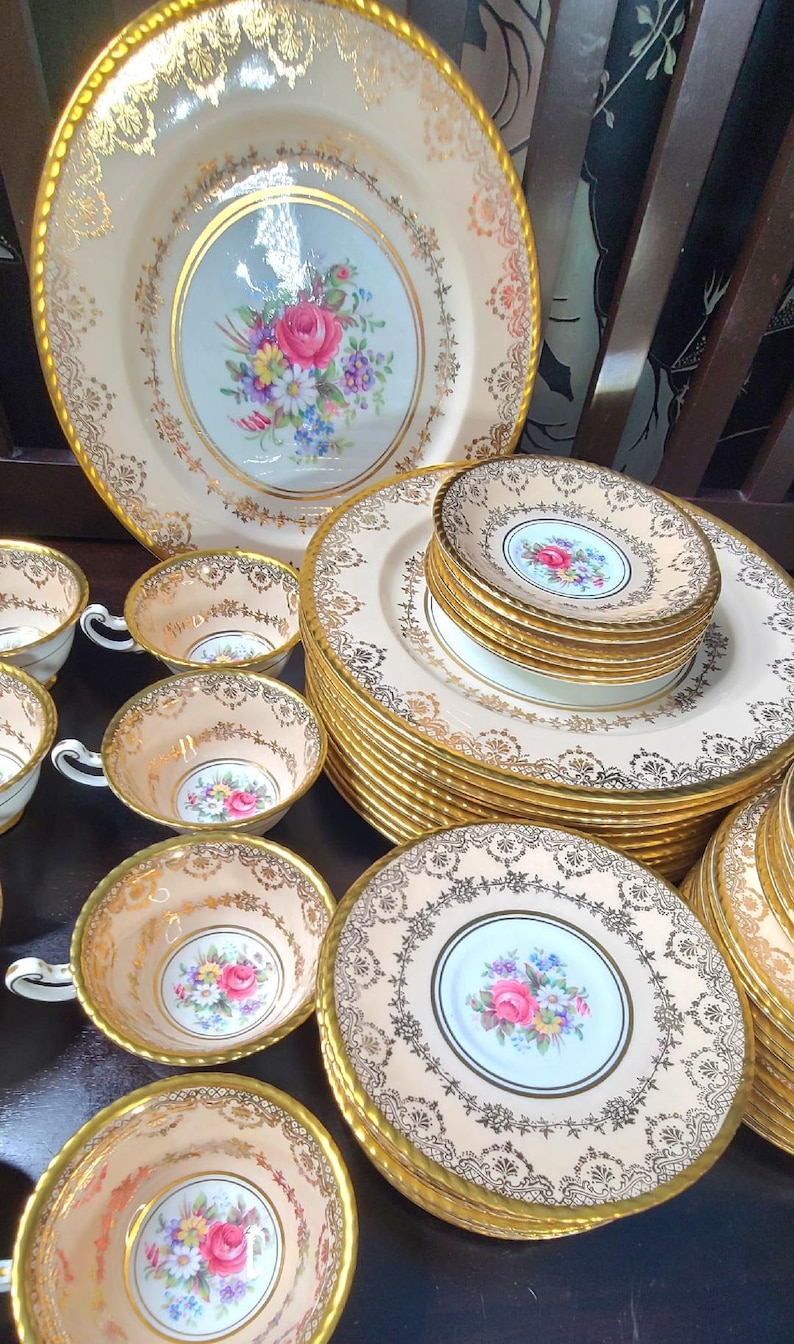 62 (pc) Historic Paragon Fine Bone China Set Made in England - Etsy
