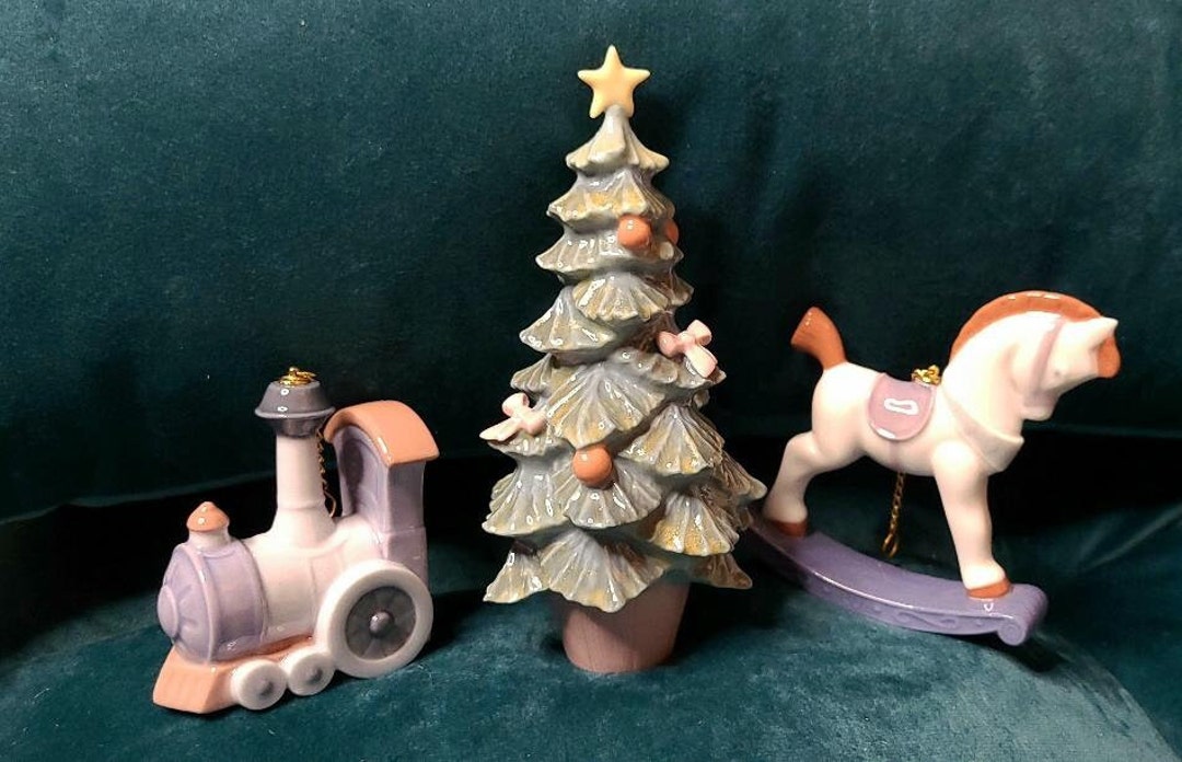 3 Beautiful!! Lladro Porcelain Christmas Ornaments SO LOVELY!! - Etsy