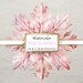 15 Watercolor Pink Snowflakes Clipart, Winter Wonderland, Holiday Decor ...