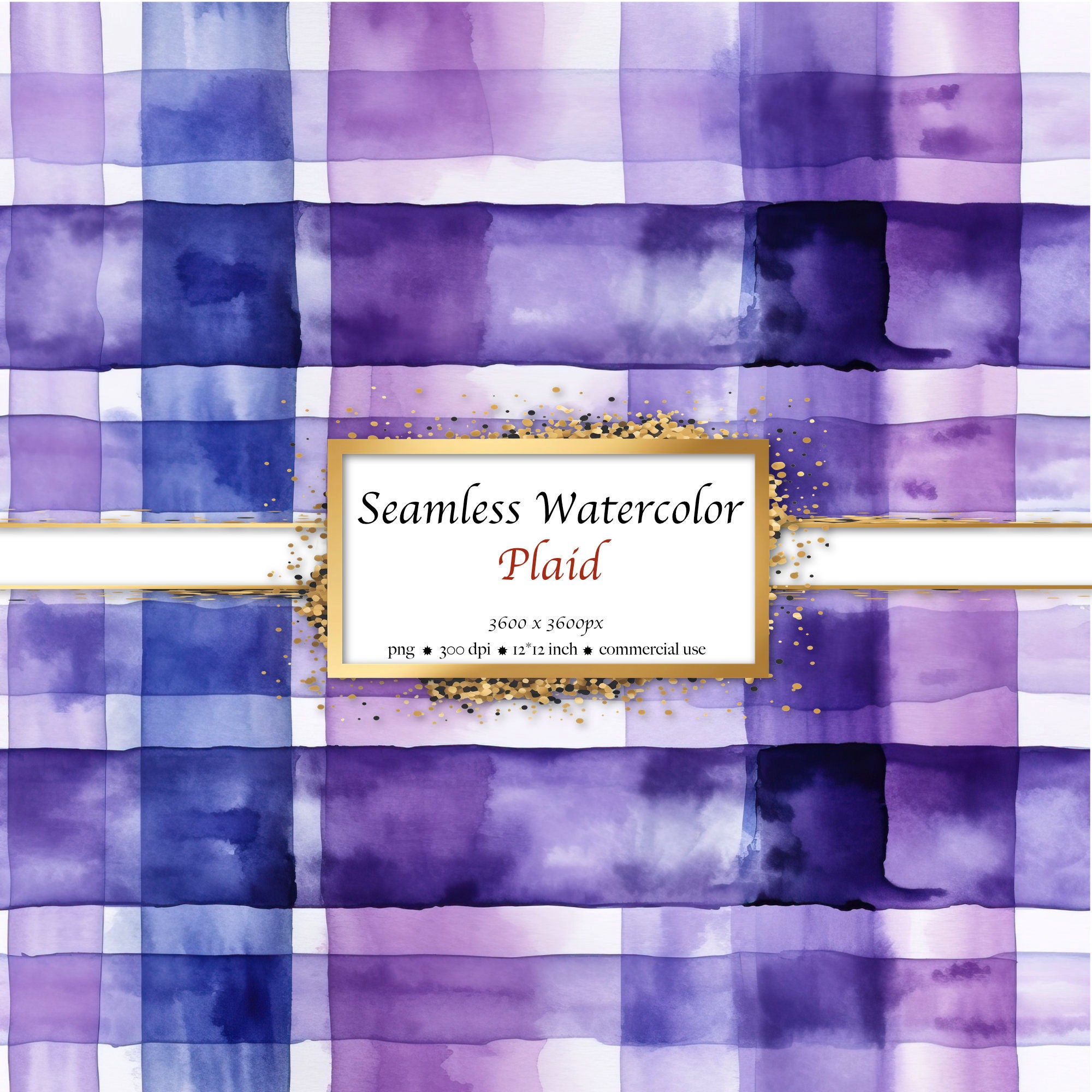30 Seamless Watercolor Plaid Pattern, Digital Paper Pack, Vintage ...