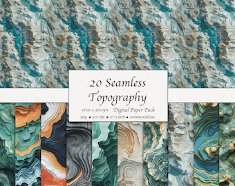 Topographic Map White View Fabric Topographic Map Seamless Pattern by ...