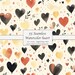 55 Seamless Watercolor Heart Pattern, Digital Paper Pack, Light, Love ...