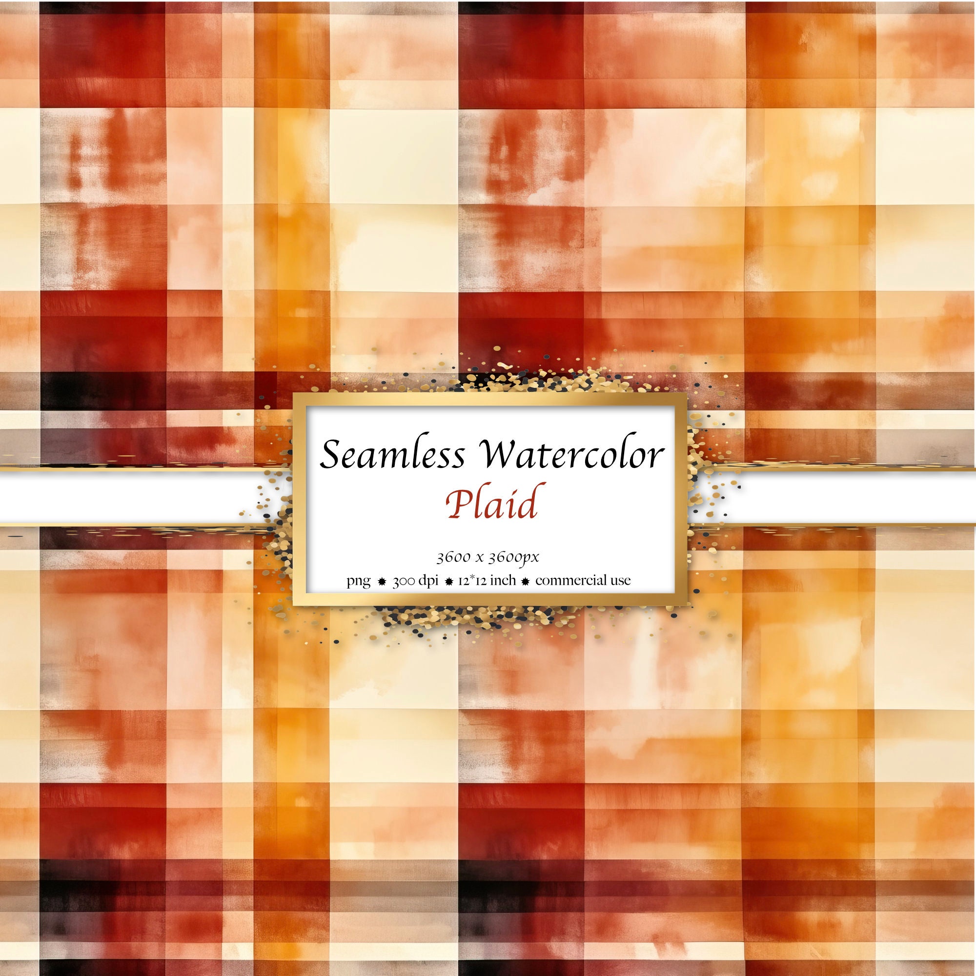 30 Seamless Watercolor Plaid Pattern, Digital Paper Pack, Vintage ...