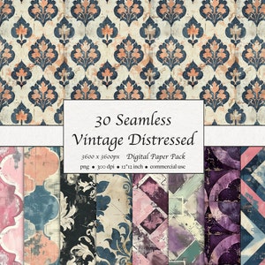 Seamless Grunge Paper Textures 30 Digital Paper Pack - Etsy