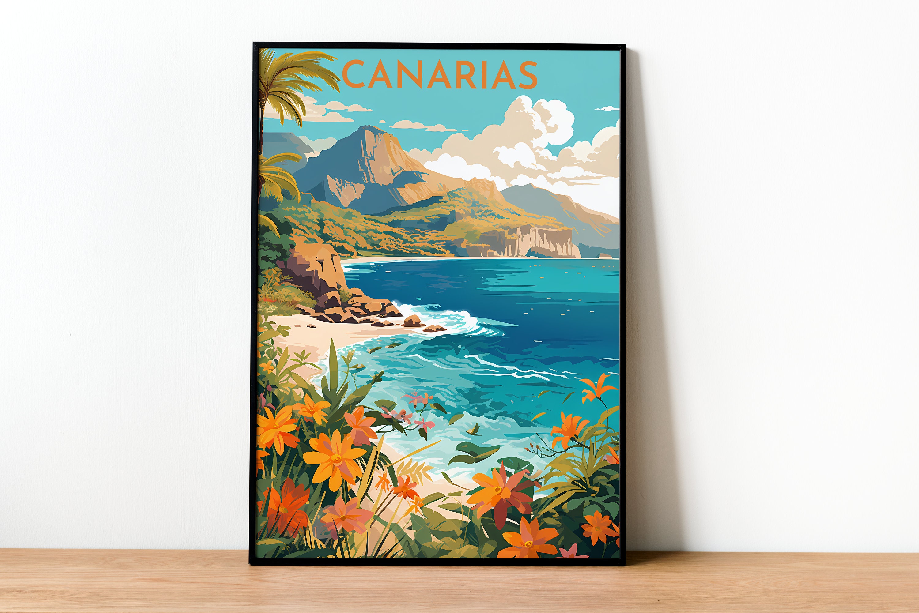 Canary Islands Poster/ Travel Poster/ Canary Islands/ Travel Gift ...