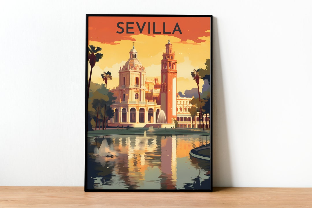 Seville Poster/ Travel Poster to Seville/ Andalusia / Fair/ Travel Gift ...