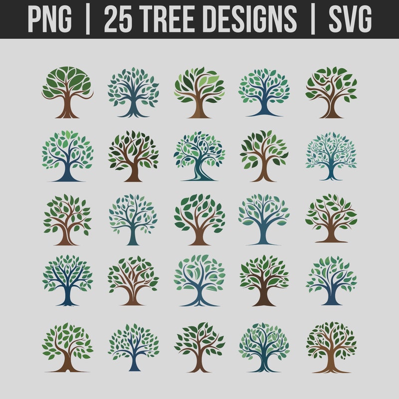 Tree Line Svg - Etsy