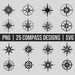 Compass SVG, Nautical Compass SVG, Compass PNG, Compass Cricut, Sea ...