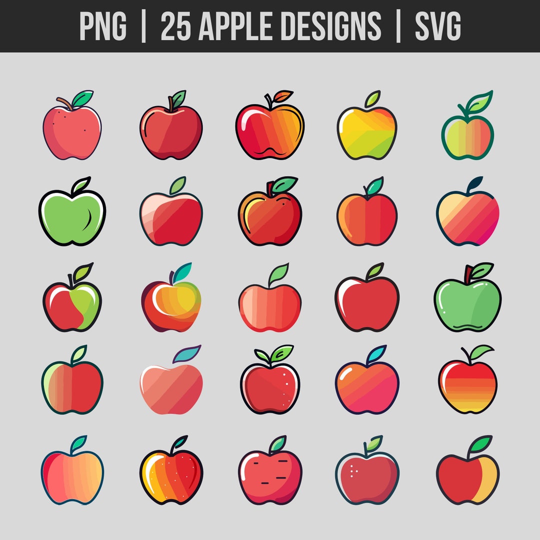 Apple Svg, Apple Clipart, Apple Cricut, Apple Silhouette, Apple Cut ...