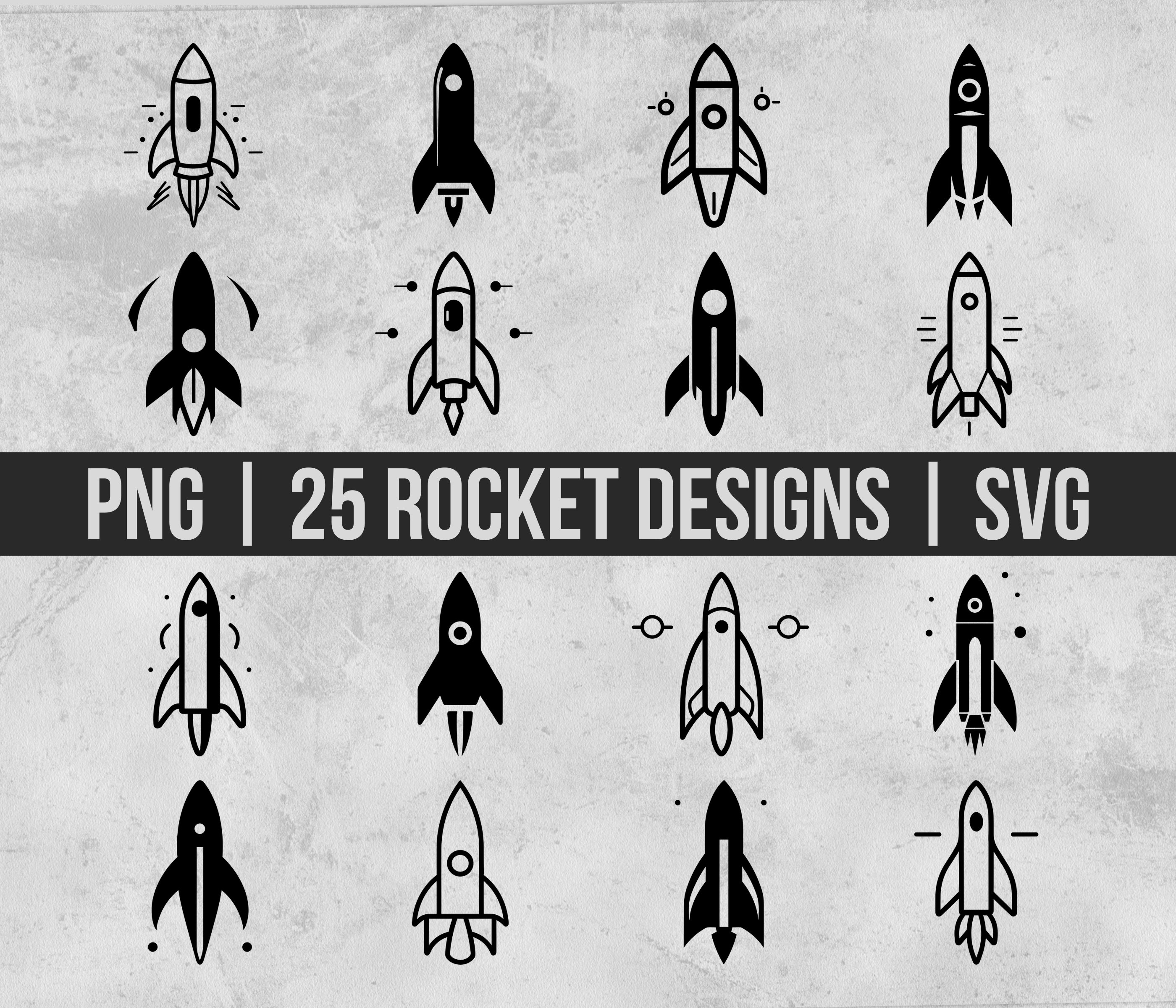 Cohete SVG, Cohete Espacial SVG, Silueta de Cohete, Cricut de Cohete ...