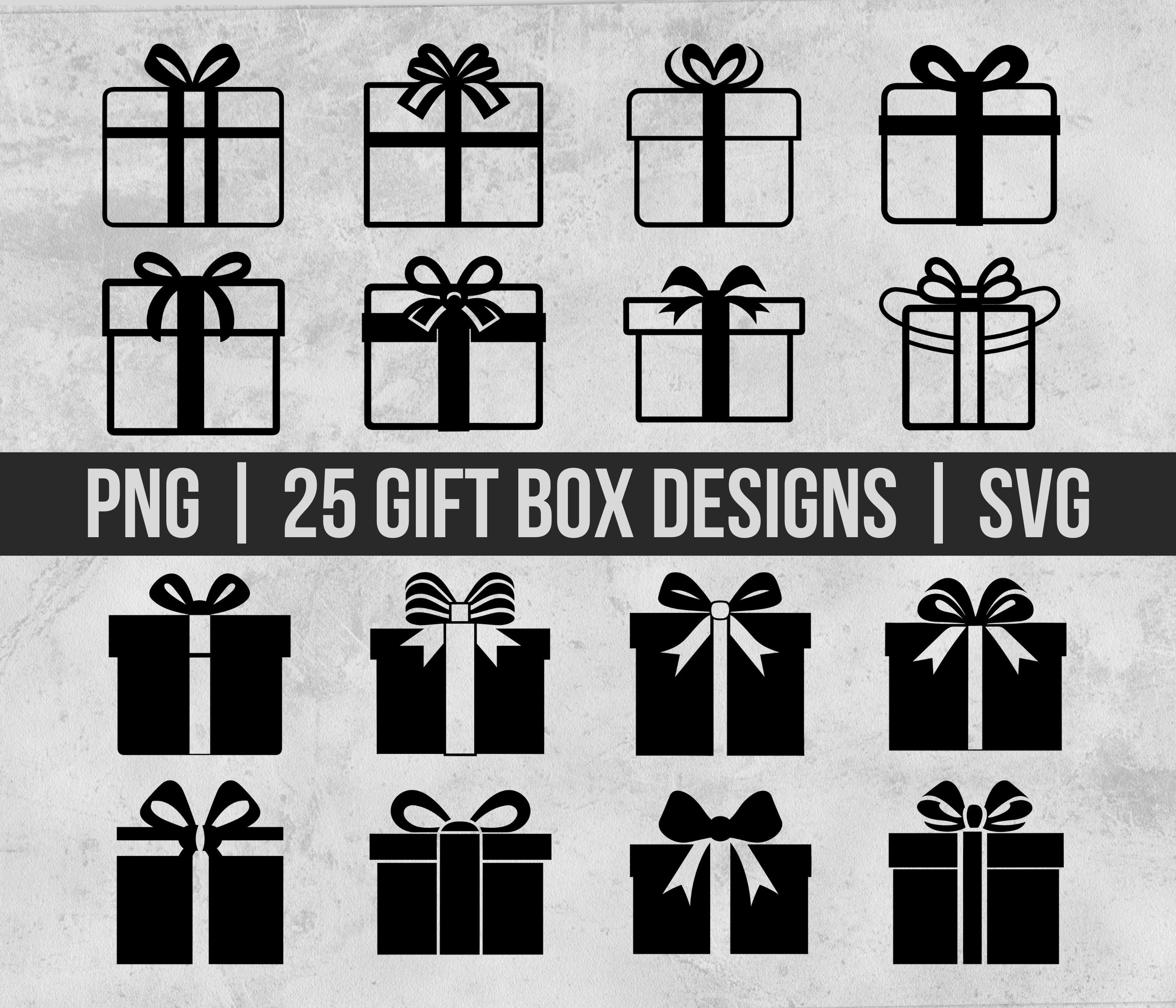 Presents SVG Bundle, Present SVG, Gift Box SVG, Gift Box Cut File, Gift ...